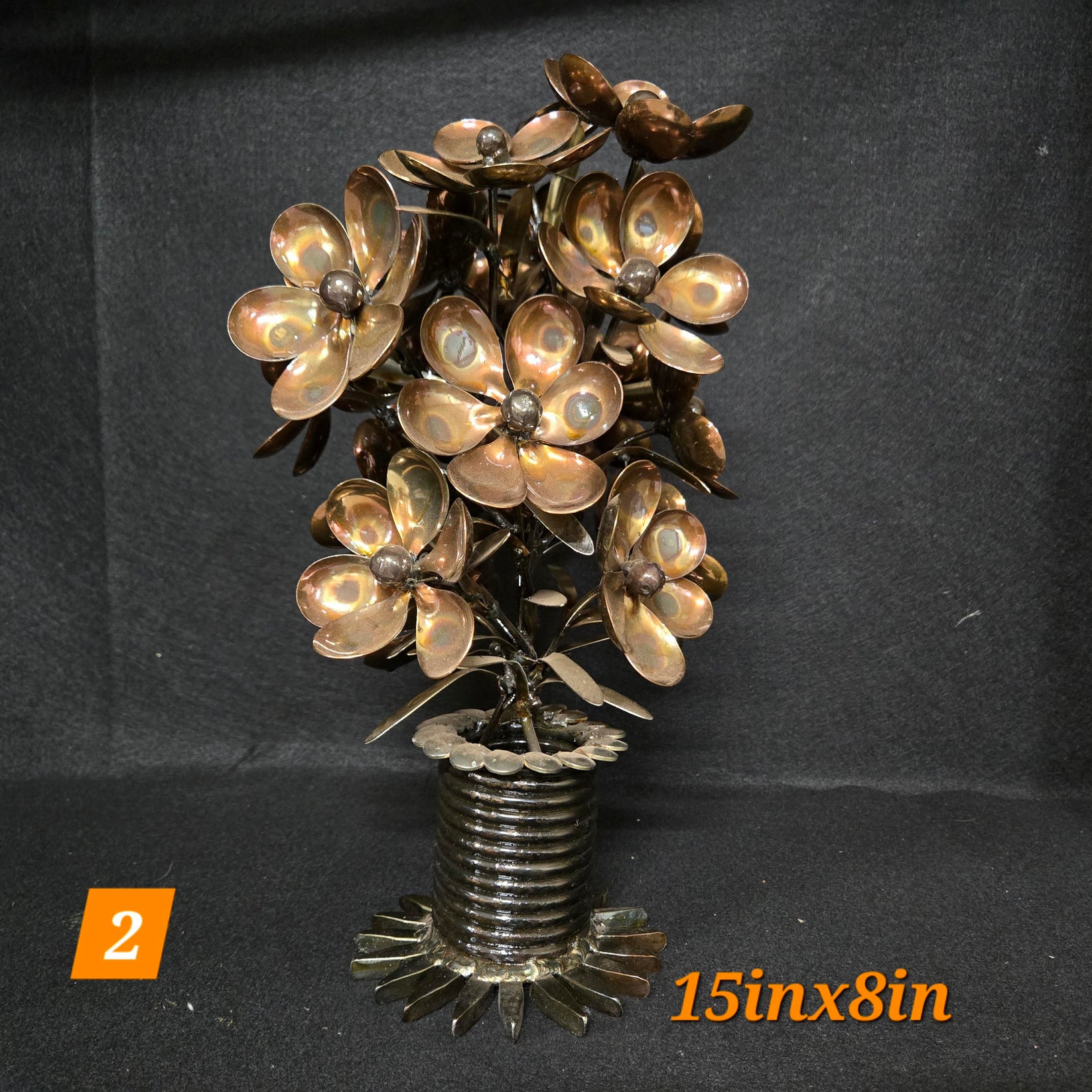 Flowers Metal Art Sculpture – Roland Metal Art