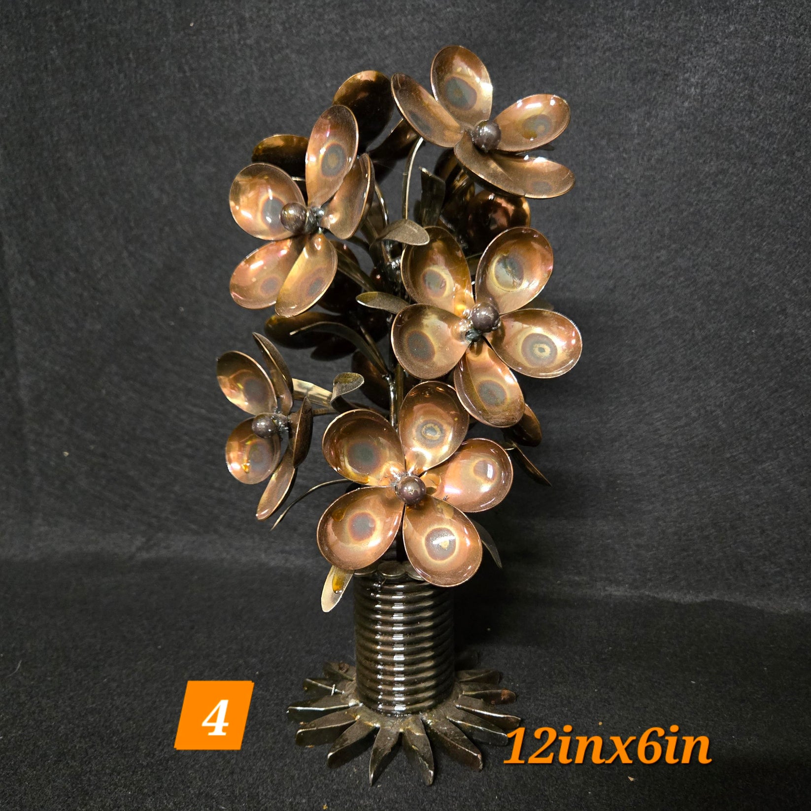 Flowers Metal Art Sculpture – Roland Metal Art
