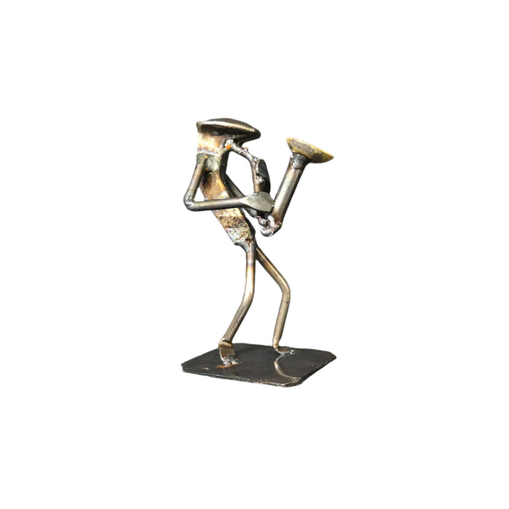 Saxophone - Railroad Spike Figurine – Roland Metal Art