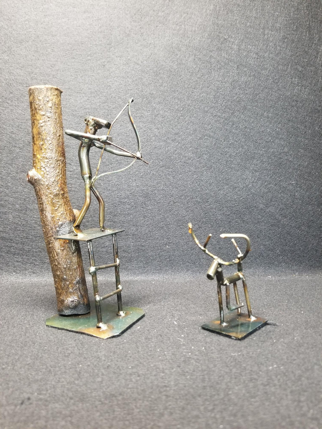 Handcrafted Railroad Spike Art and Metal Sculptures | Roland Metal Art