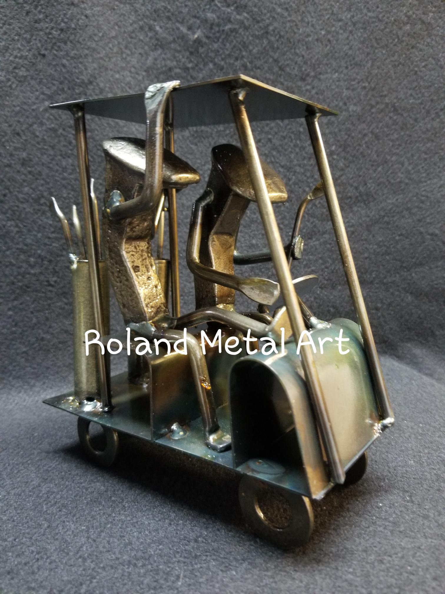 Handcrafted Railroad Spike Art and Metal Sculptures | Roland Metal Art