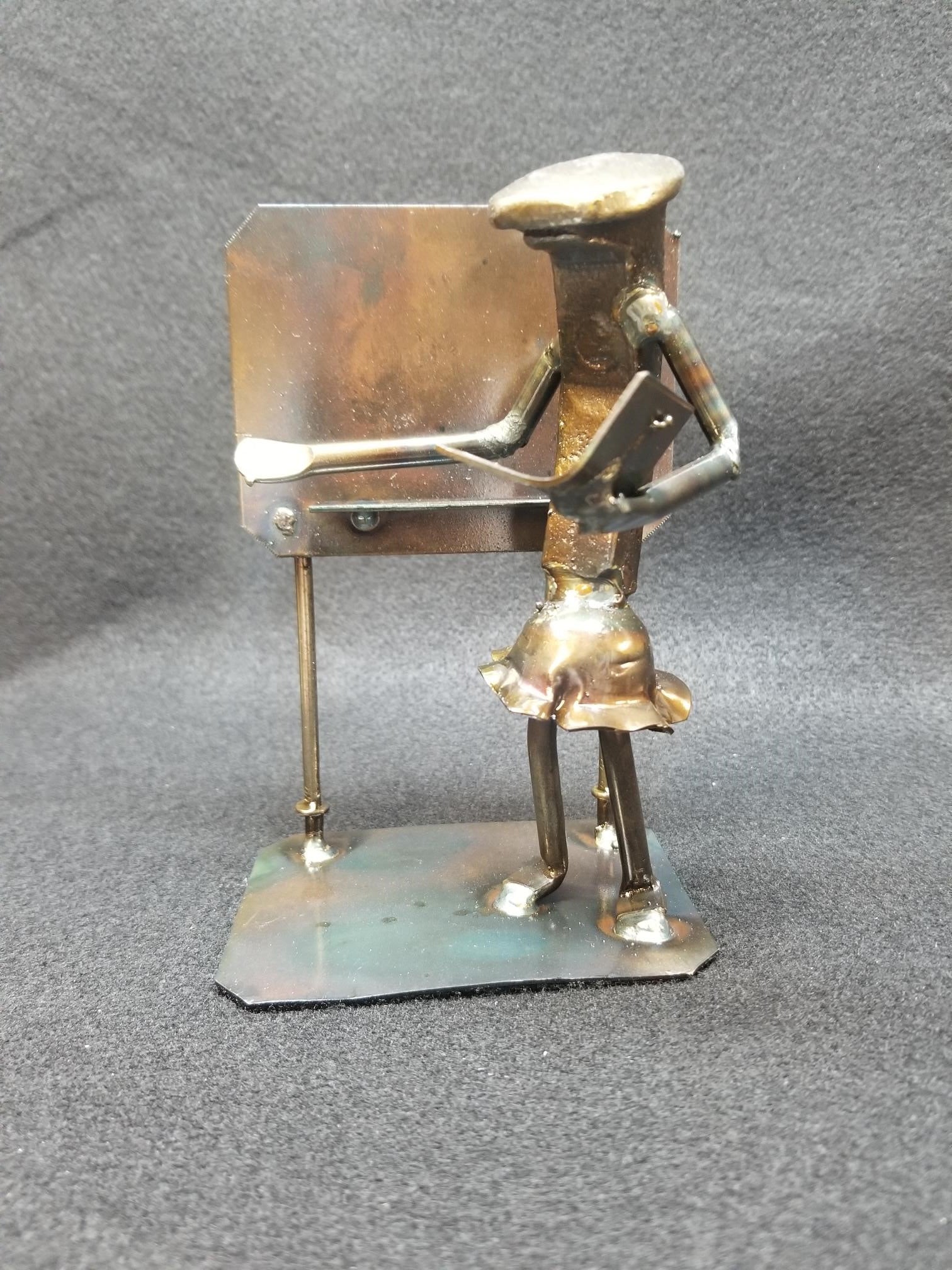 Teacher/Professor Railroad Spike Figurine – Roland Metal Art