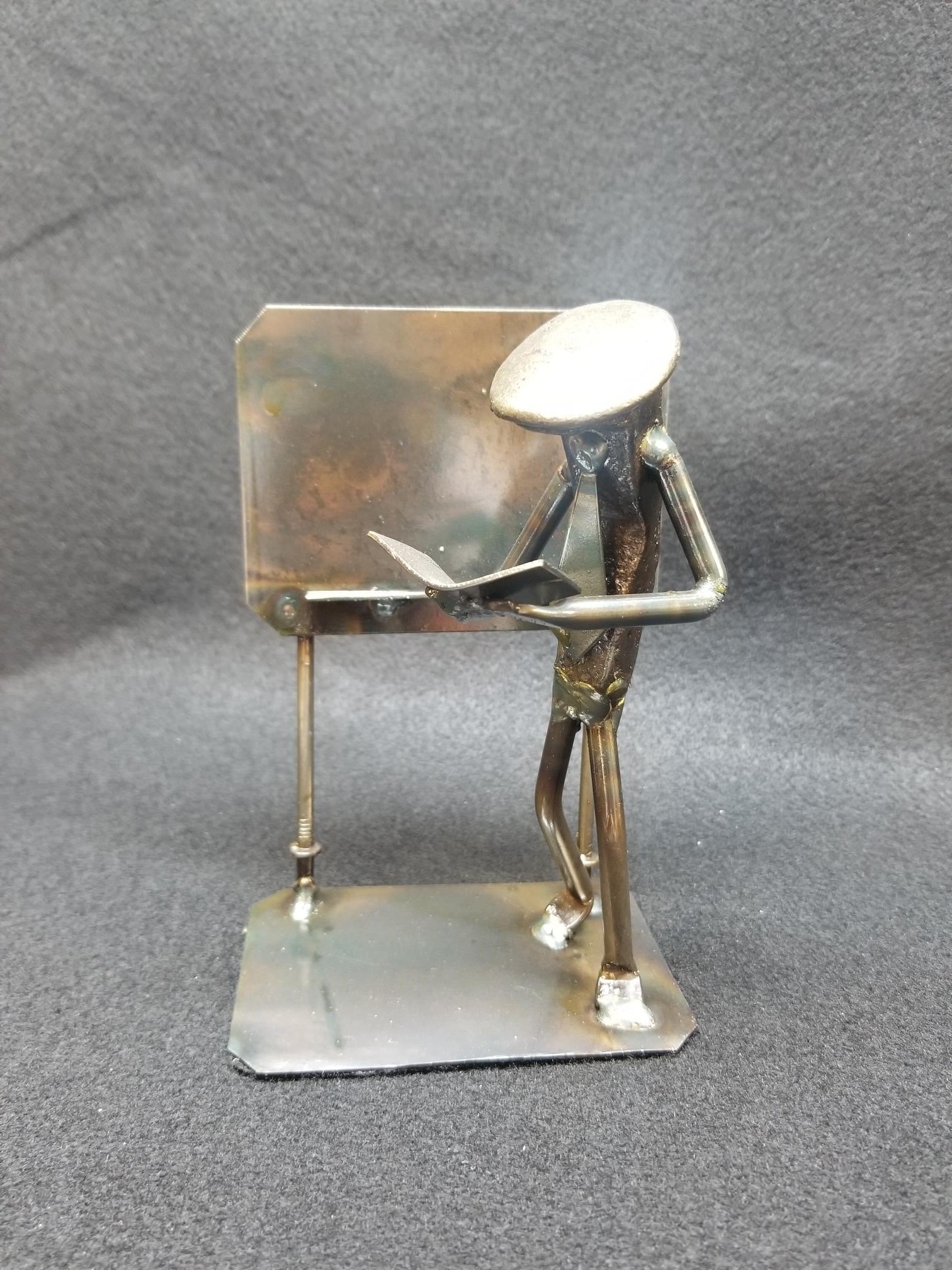 Teacher/Professor Railroad Spike Figurine – Roland Metal Art